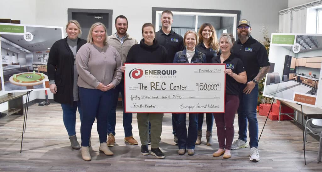 Enerquip Donates $50,000 to Support New Youth Center at the REC Center ...